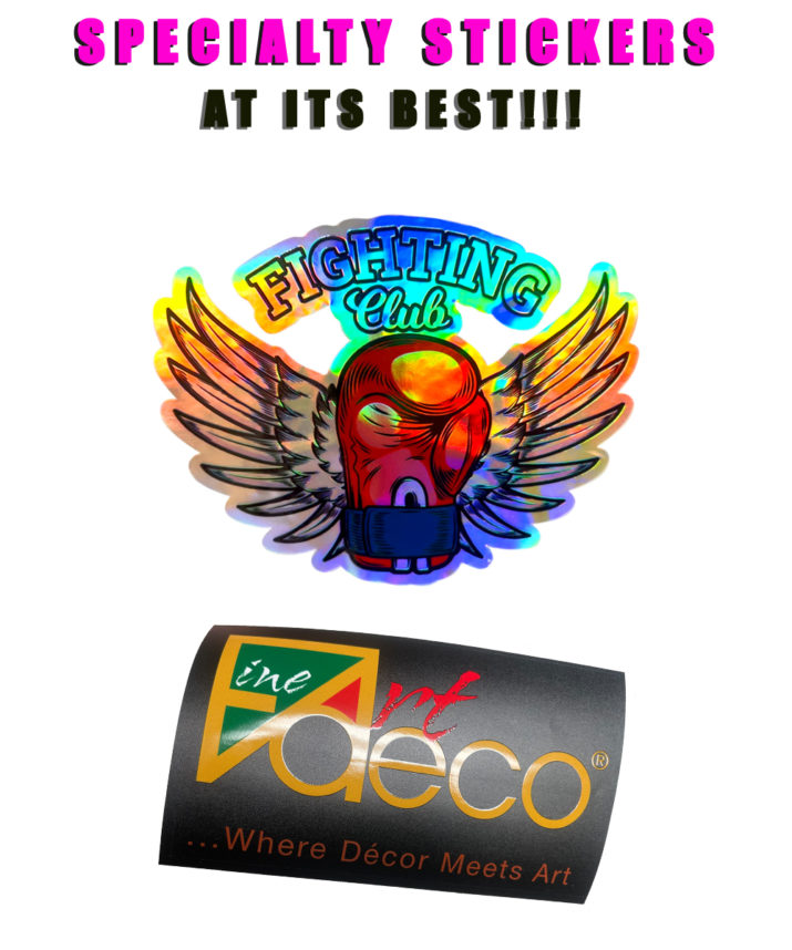 Spot UV Stickers By Size | UploadTransfers.com