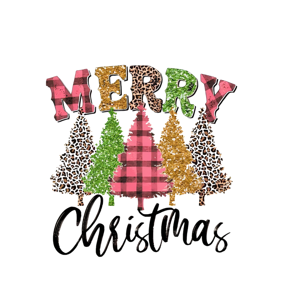 Christmas Trees Glisten and Glow - DTF TRANSFER | UploadTransfers.com