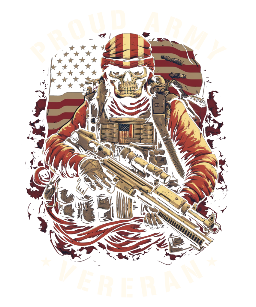 Proud Army Veteran - DTF TRANSFER | UploadTransfers.com