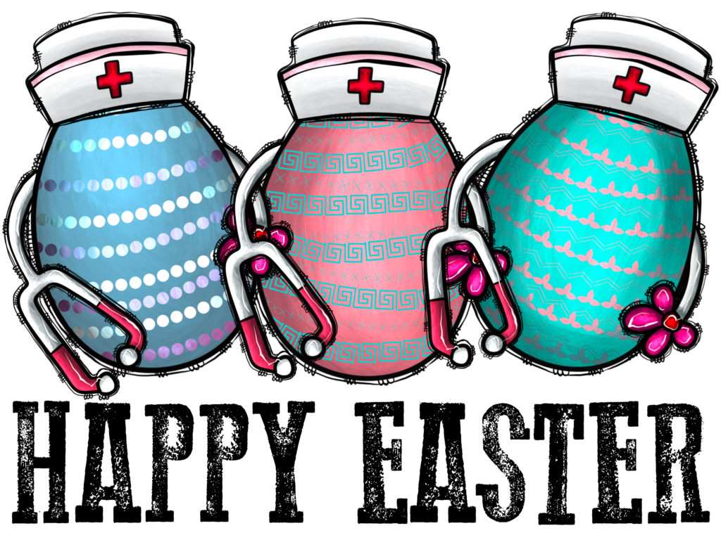 Happy Easter Egg Nurse - DTF TRANSFER | UploadTransfers.com
