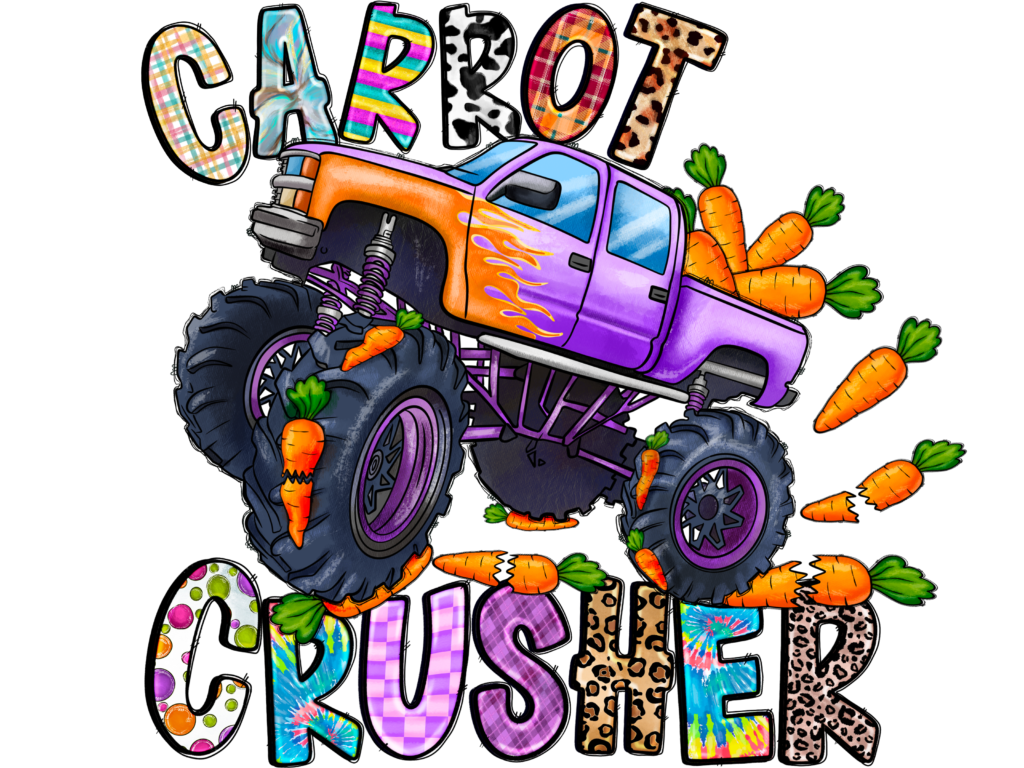 Carrot Crusher - DTF TRANSFER | UploadTransfers.com